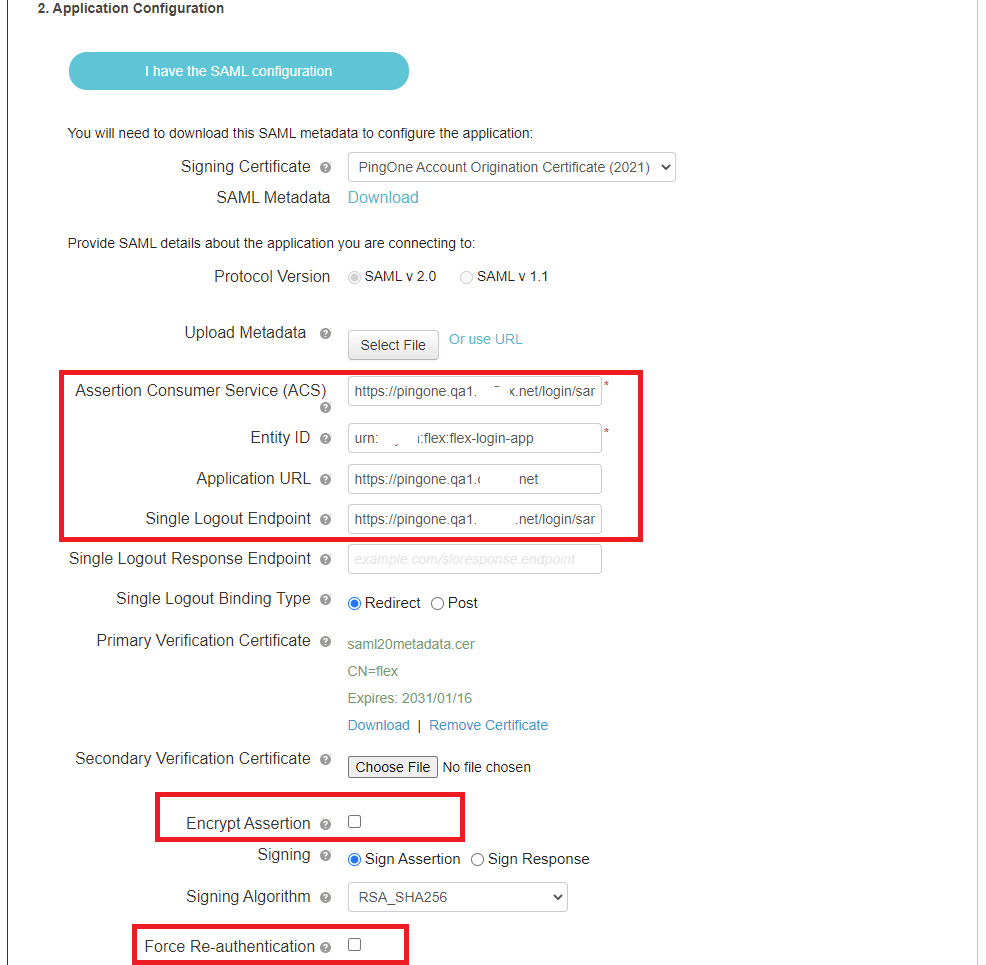 Configuring Pingone Cloud Based Sso From Pingidentity As A Saml Identity Provider Support Hub