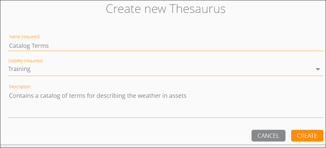 Metadata Designer Working with a Thesaurus – Support Hub