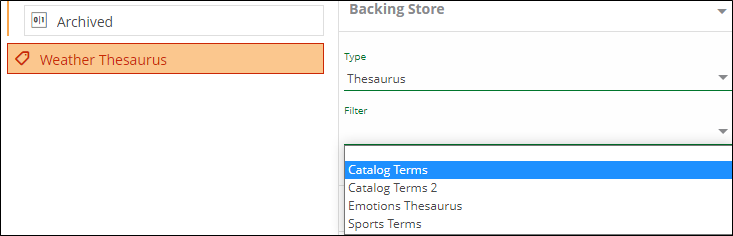 Metadata Designer Working with a Thesaurus – Support Hub