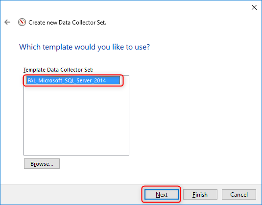 How To Set PAL Data Collector Set Template On The SQL Server – Support Hub