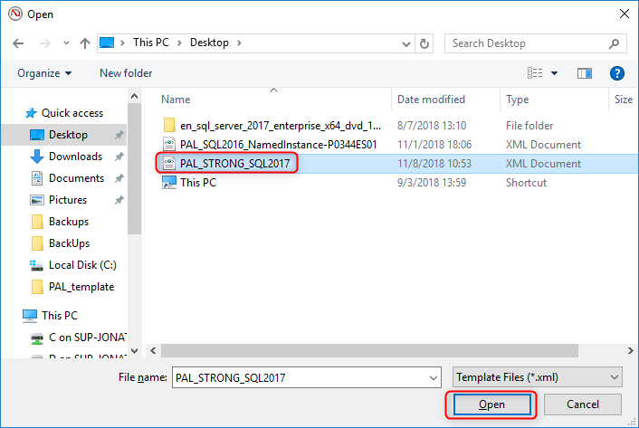 How To Set PAL Data Collector Set Template On The SQL Server – Support Hub