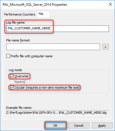 How To Set PAL Data Collector Set Template On The SQL Server – Support Hub
