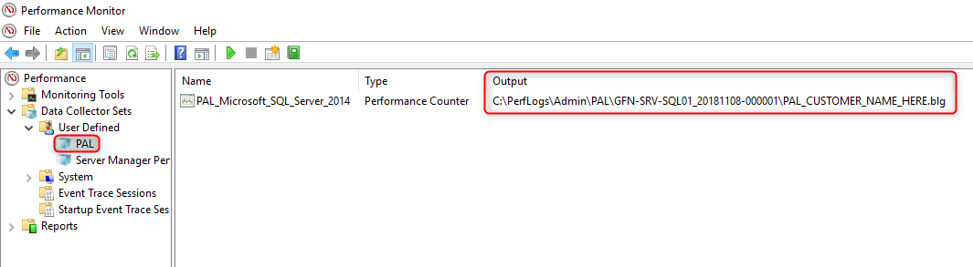 How To Set PAL Data Collector Set Template On The SQL Server – Support Hub