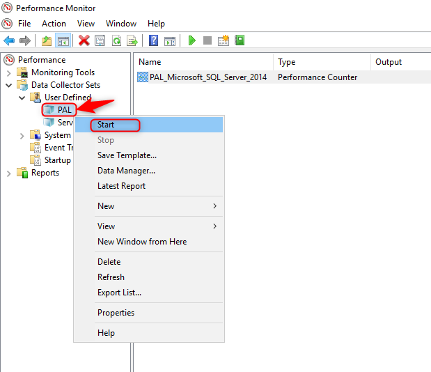 How To Set PAL Data Collector Set Template On The SQL Server – Support Hub