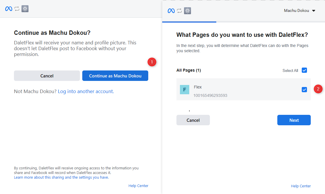 Dalet Flex - Facebook Integration – Support Hub